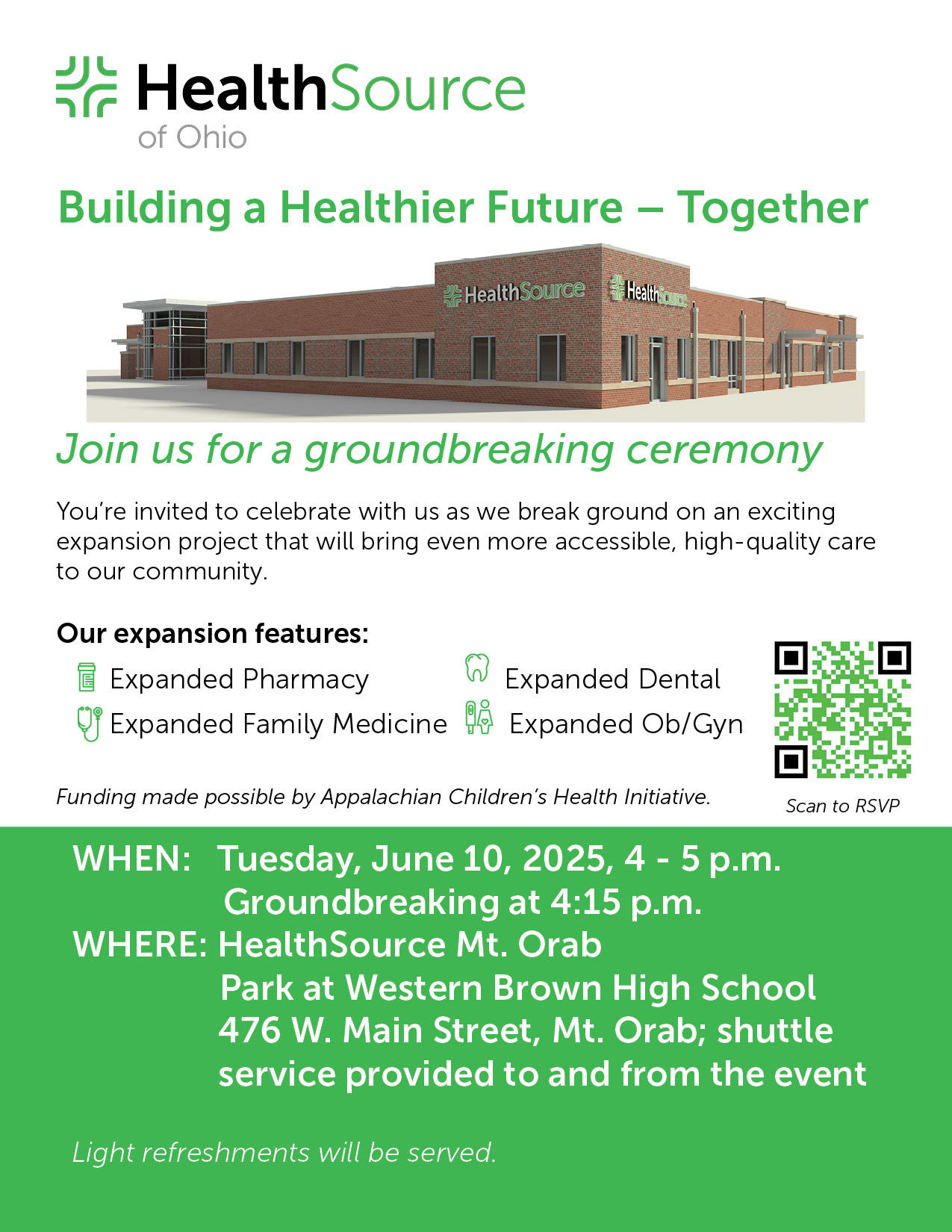 HealthSource Mt. Orab Expansion Groundbreaking Ceremony - HealthSource ...